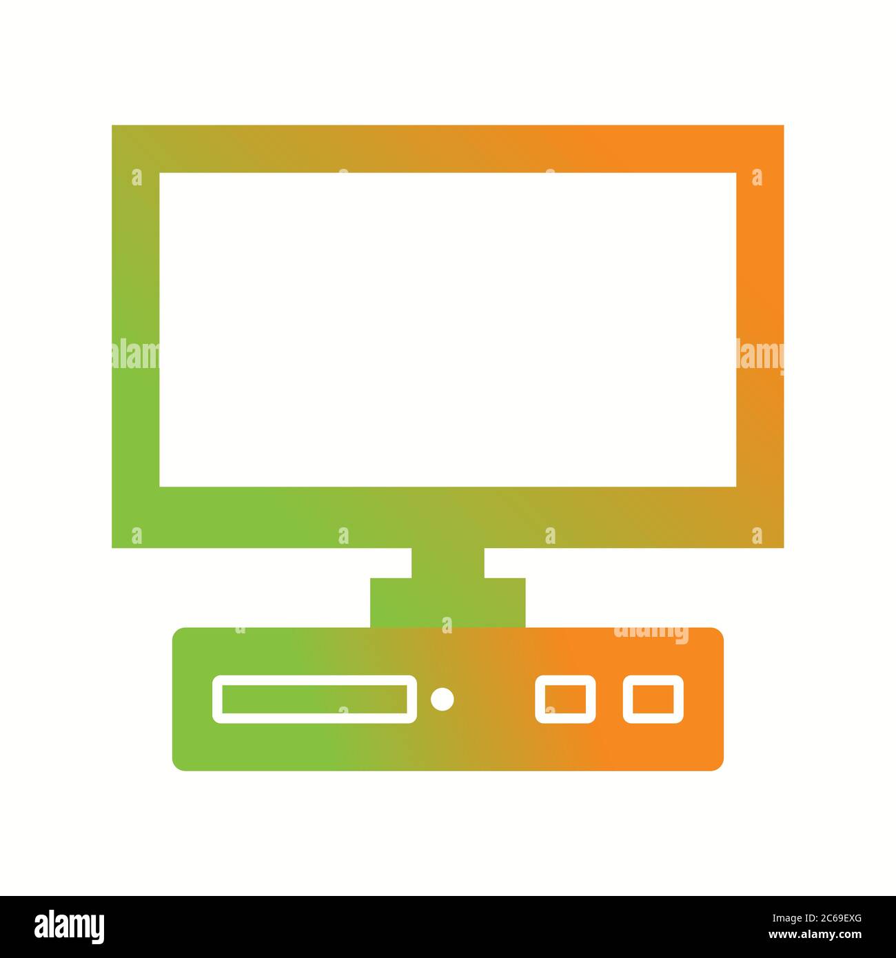 Computer glyph icon desktop Cut Out Stock Images & Pictures - Alamy