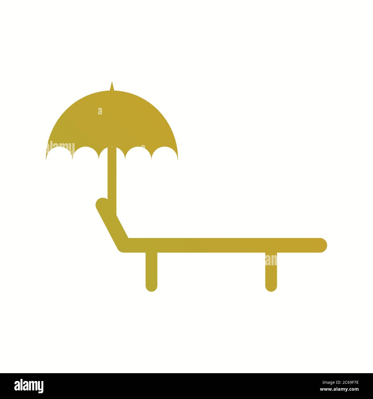 Unique Sunbathing Chair Vector Glyph Icon Stock Vector Image & Art - Alamy