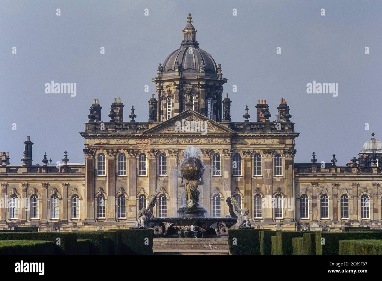 Atlas Fountain, Castle Howard. Yorkshire, England. UK Stock Photo - Alamy
