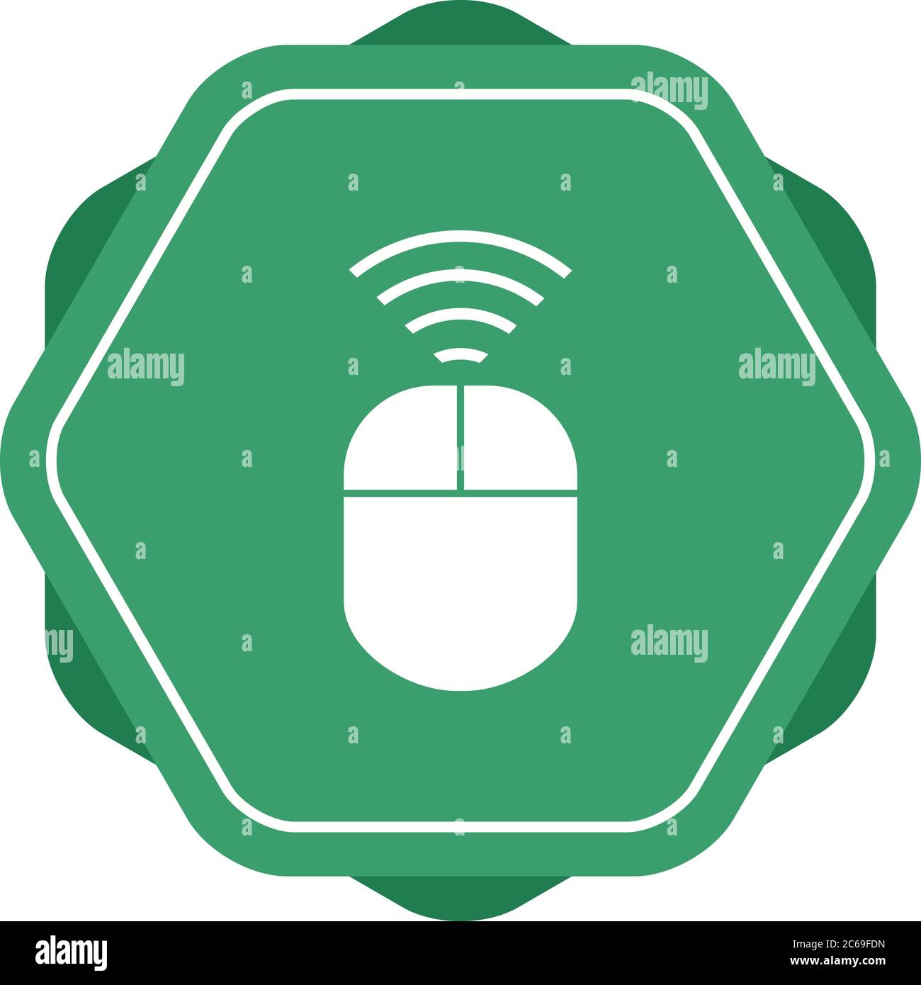 Unique Wireless Input Device Vector Glyph Icon Stock Vector Image & Art ...