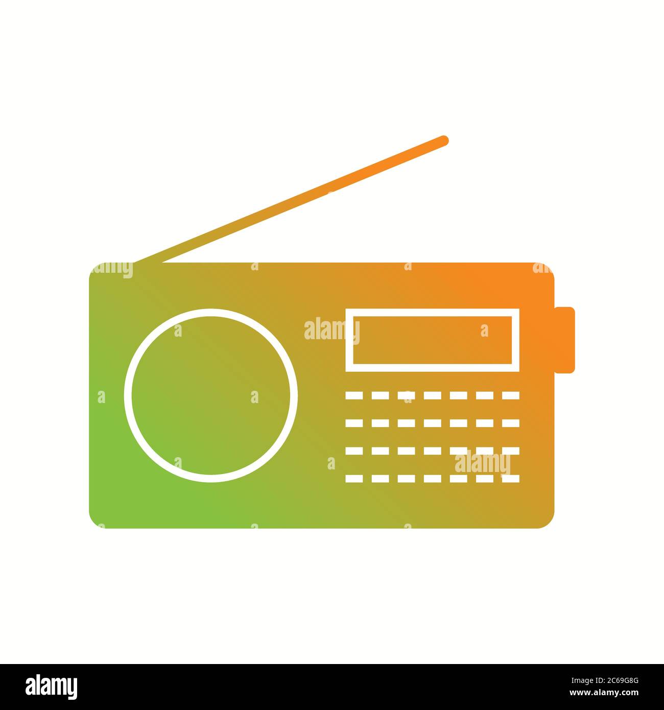 Unique Radio Set Vector Glyph Icon Stock Vector Image & Art - Alamy