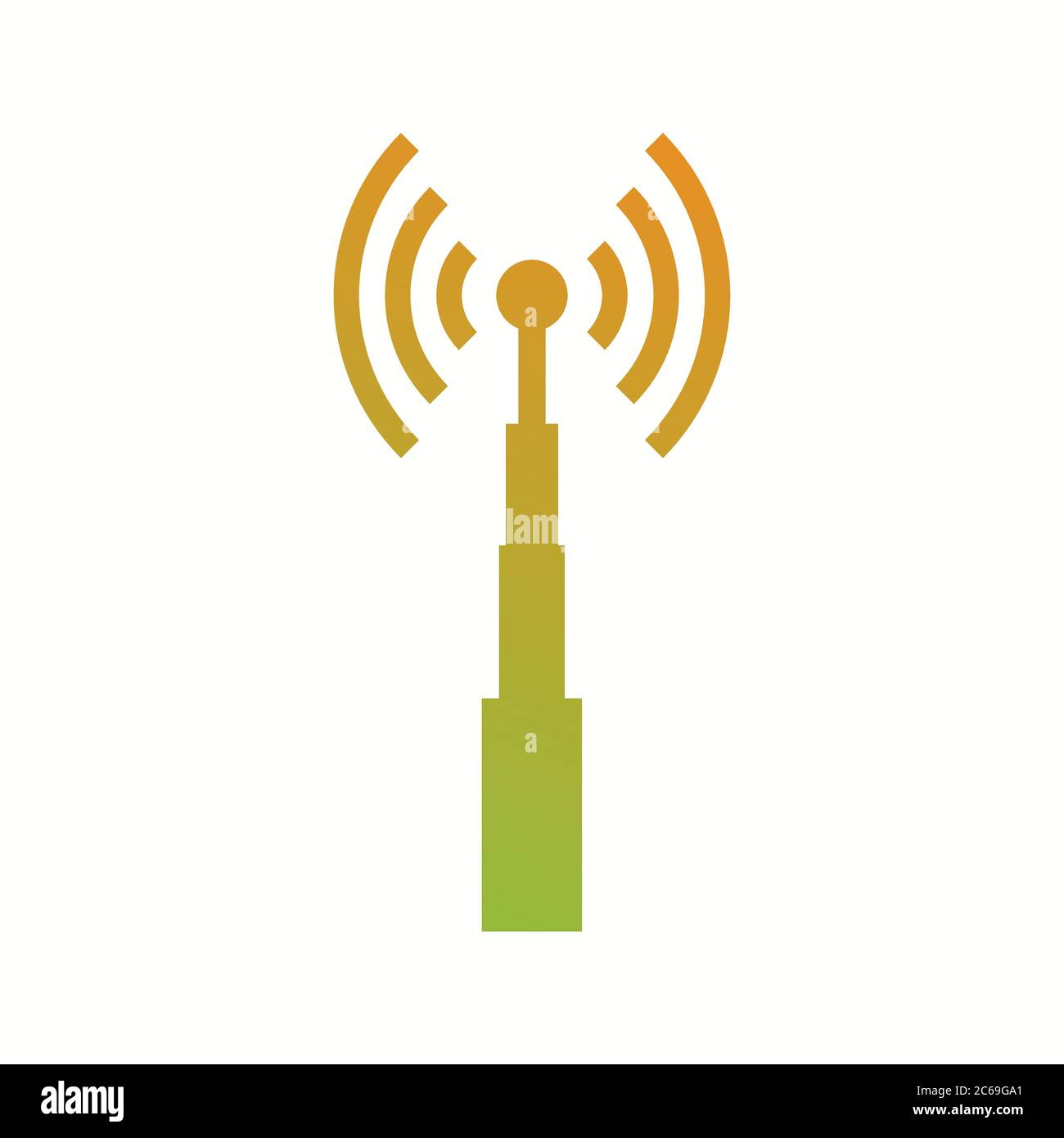 Unique Telecom Tower Vector Glyph Icon Stock Vector Image & Art - Alamy