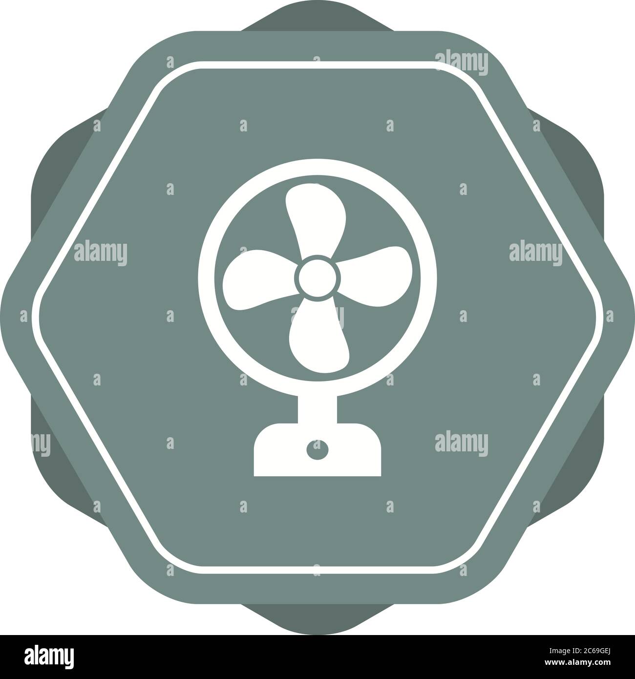Unique Fan Vector Glyph Icon Stock Vector Image & Art - Alamy