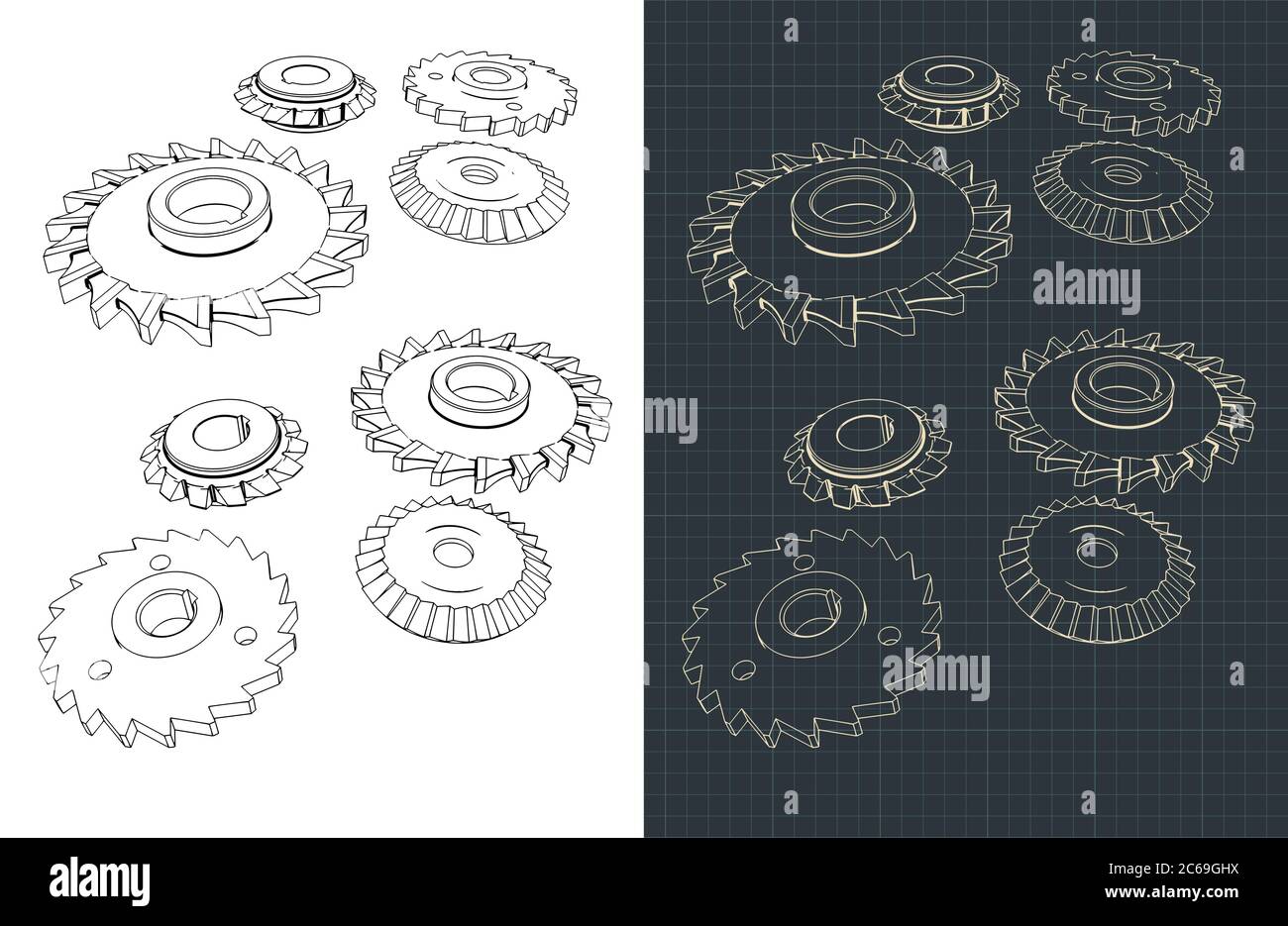 Mill blueprint Stock Vector Images - Alamy