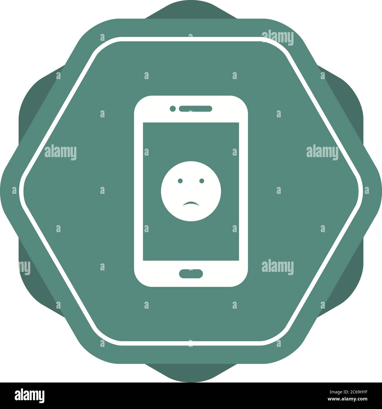 Unique Sad Face Vector Glyph Icon Stock Vector Image & Art - Alamy