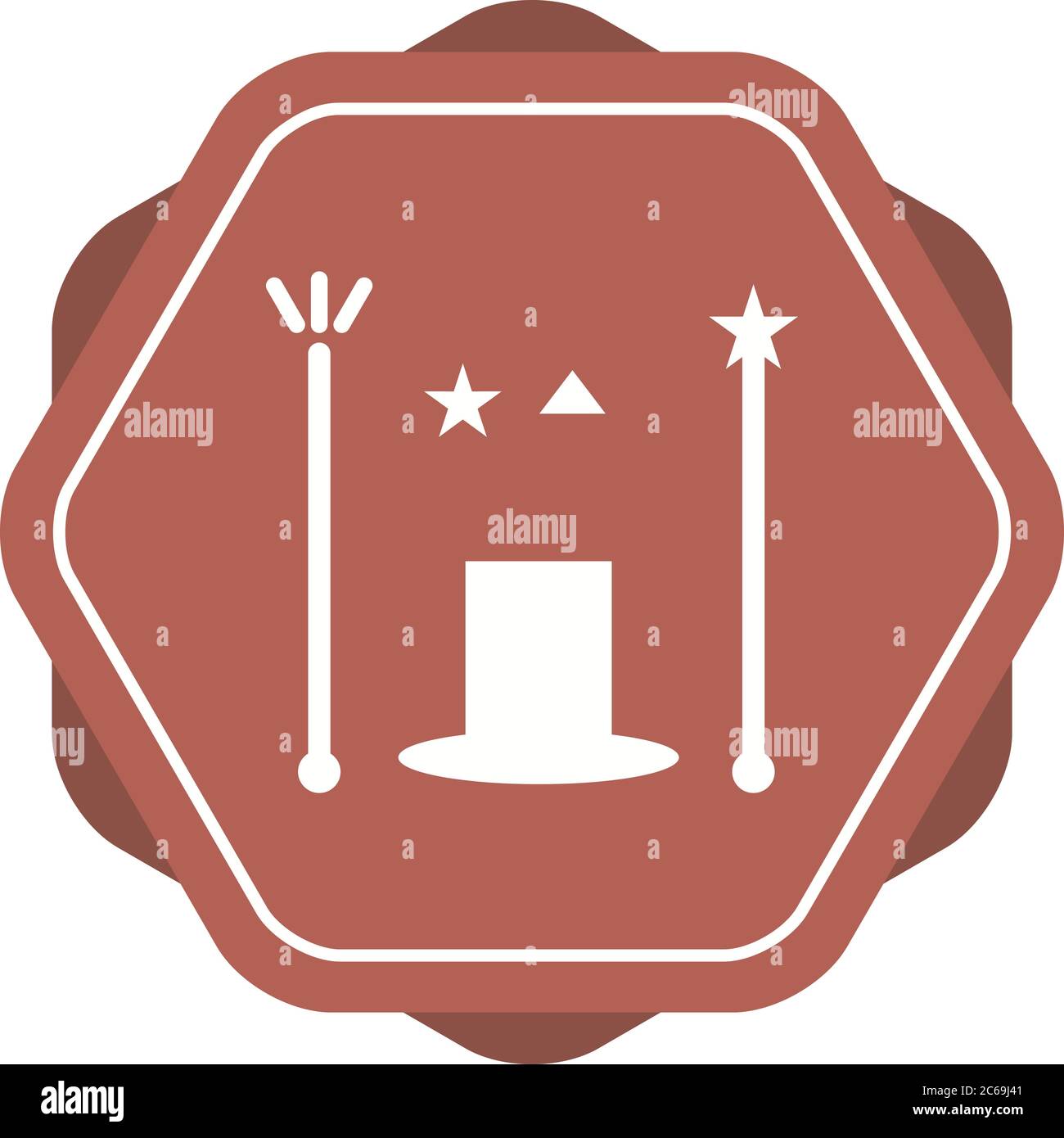 Unique Magician Vector Glyph Icon Stock Vector Image & Art - Alamy