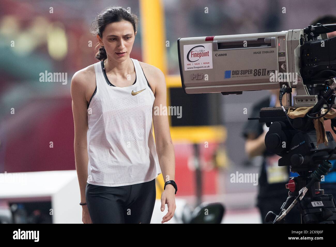 Russian athlete Maria Lasitskene, Doha 2019 Stock Photo - Alamy