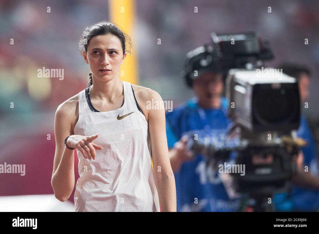 Russian athlete Maria Lasitskene, Doha 2019 Stock Photo - Alamy