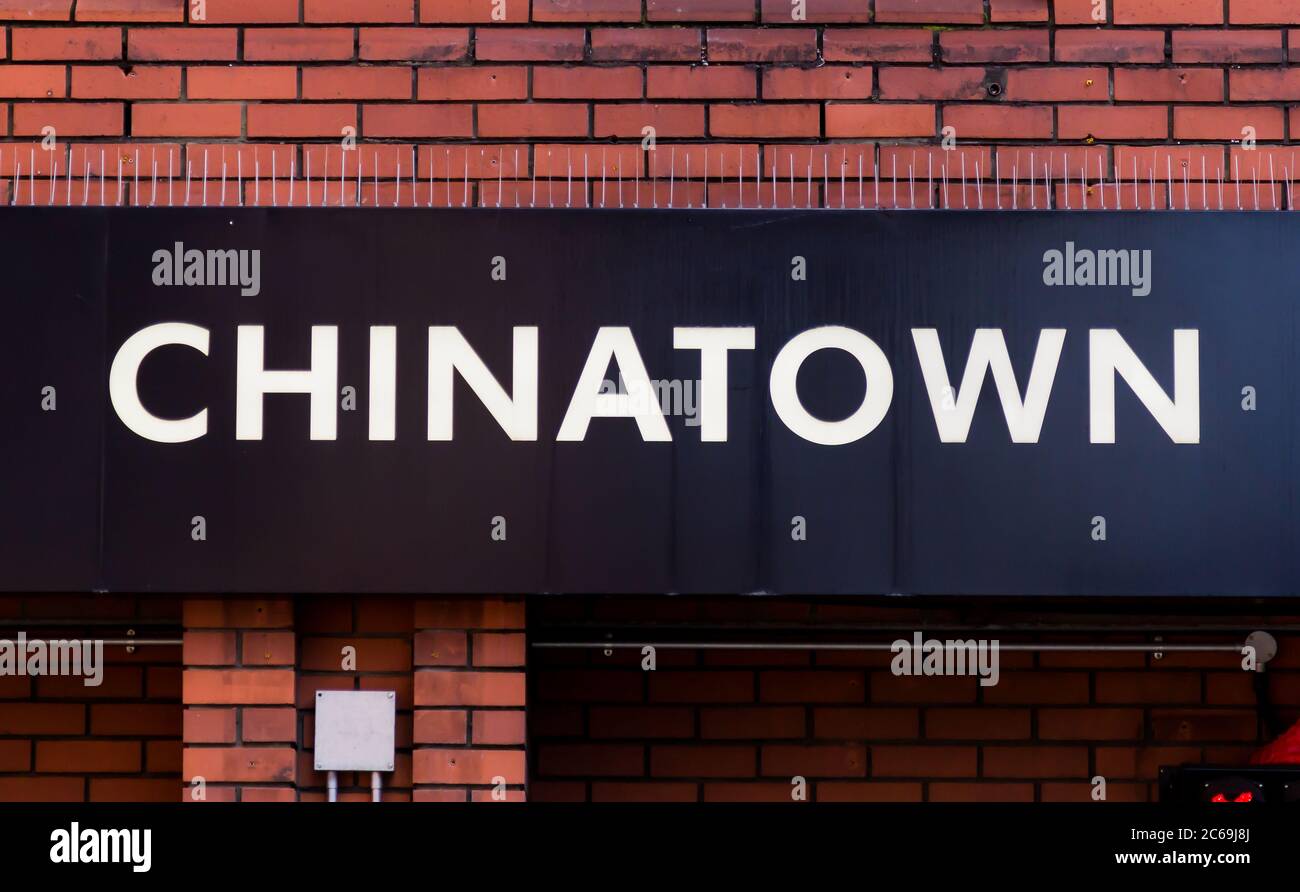A sign for Chinatown Stock Photo - Alamy