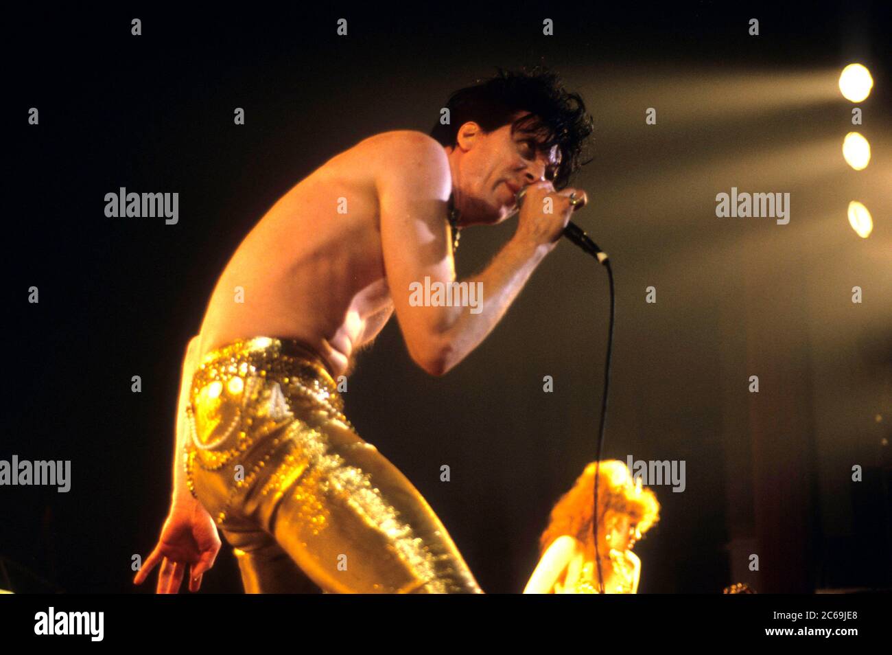 Lux Interior from The Cramps live at Hammerswithh Odeon. London, March ...