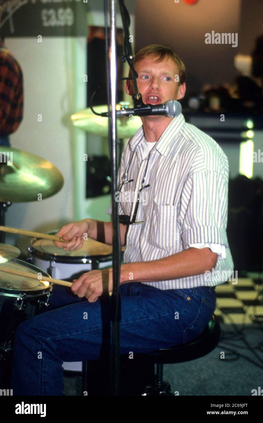 Wet Wet Wet's Tommy Cunningham at a showcase at the HMV Record Store ...