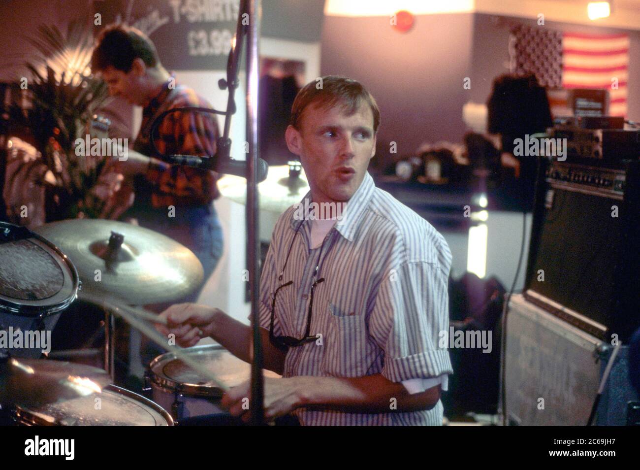 Wet Wet Wet's Tommy Cunningham at a showcase at the HMV Record Store ...