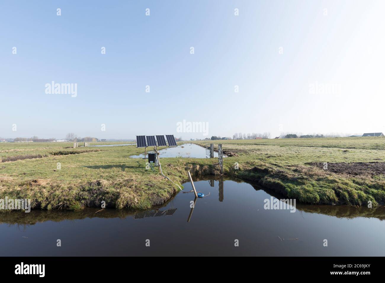 Modern farming in the Netherlands. Solar panels in use Stock Photo - Alamy