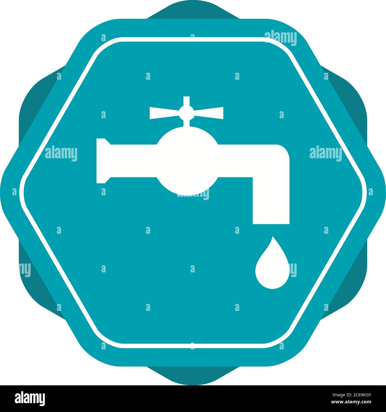 Unique Water Tap Vector Glyph Icon Stock Vector Image & Art - Alamy