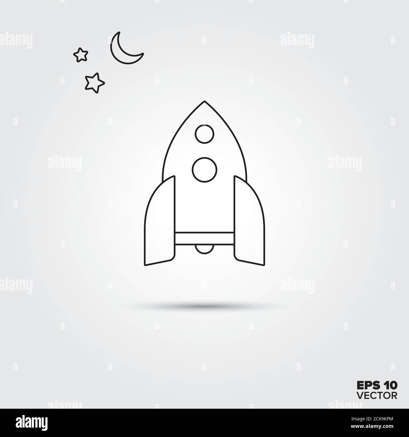 Moon outline Stock Vector Images - Alamy