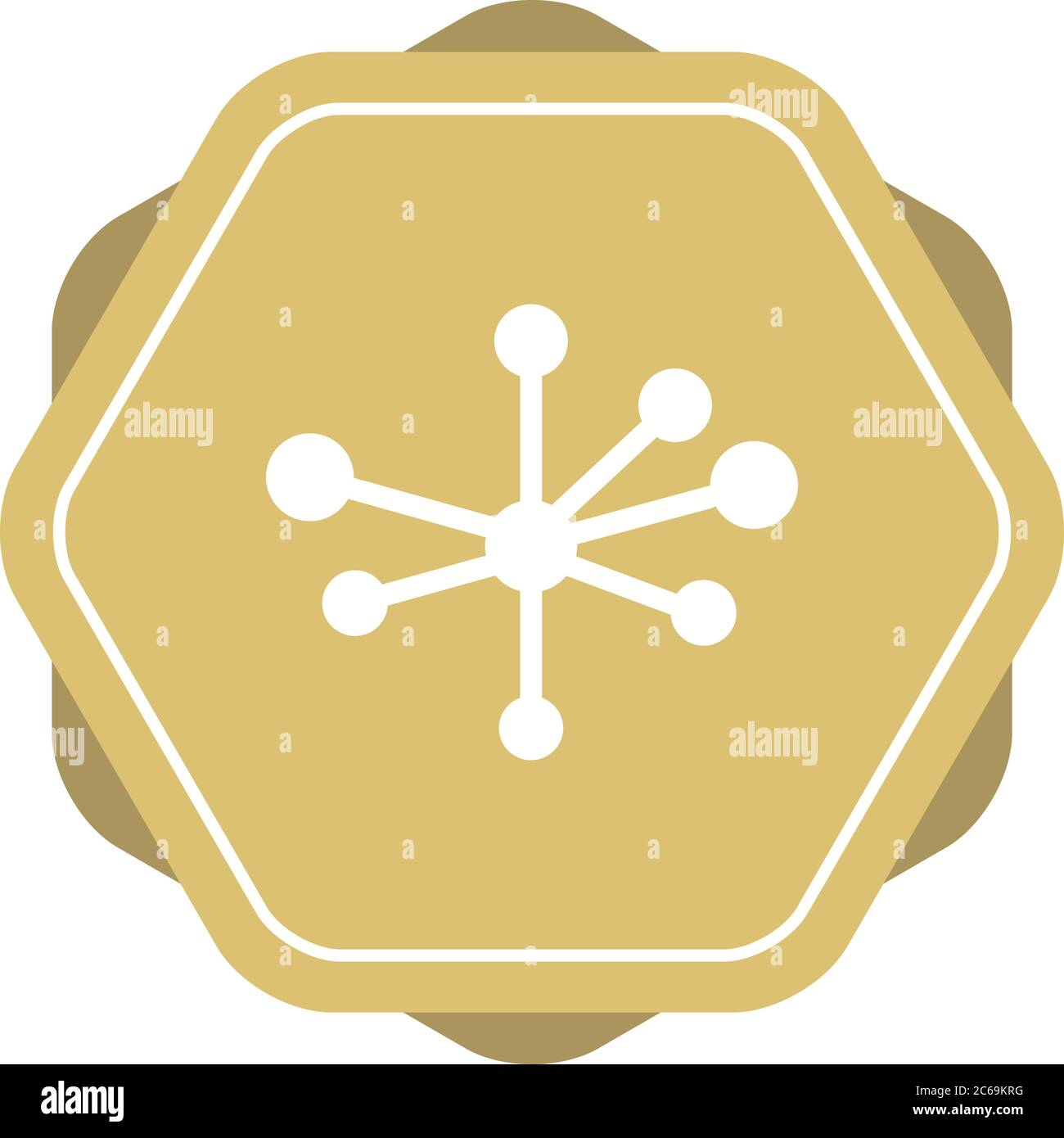 Unique Molecular Structure Vector Glyph Icon Stock Vector Image & Art ...