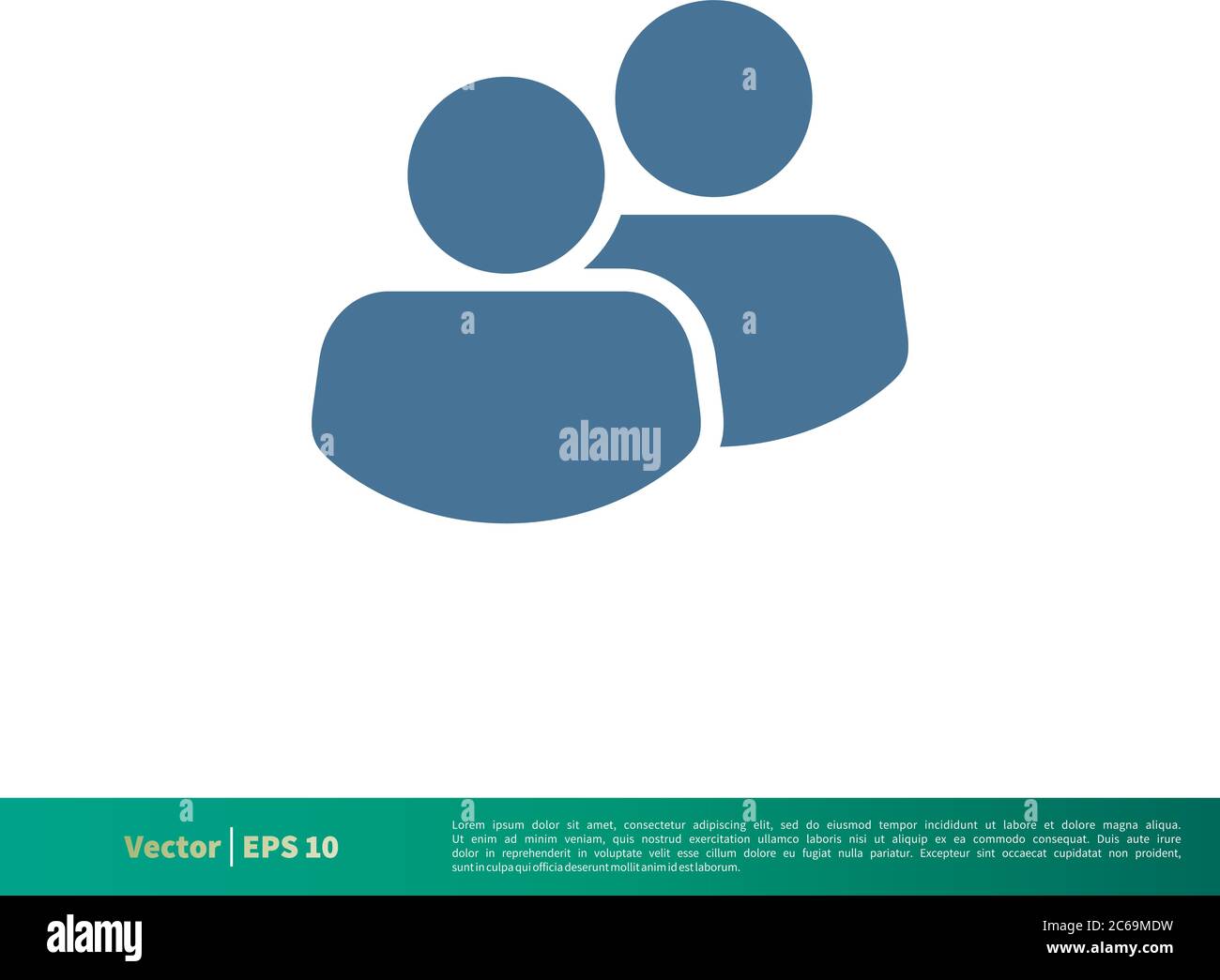 Human Shape, People, Crowd icon Vector Logo Template Illustration ...