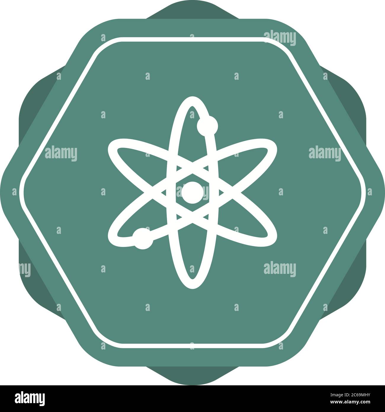 Unique Atom Vector Glyph Icon Stock Vector Image & Art - Alamy