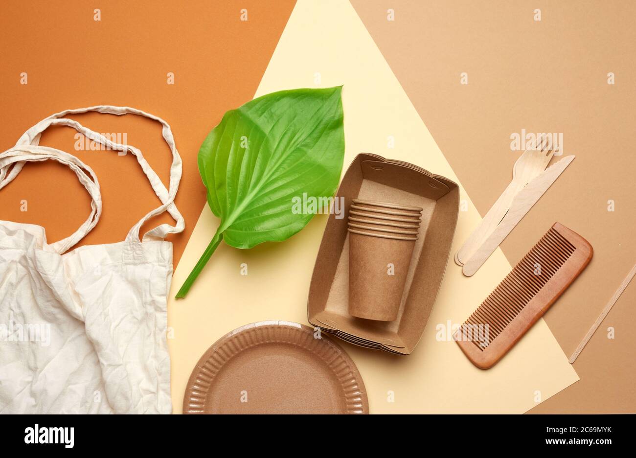 disposable paper utensils from brown craft paper and recycled materials ...