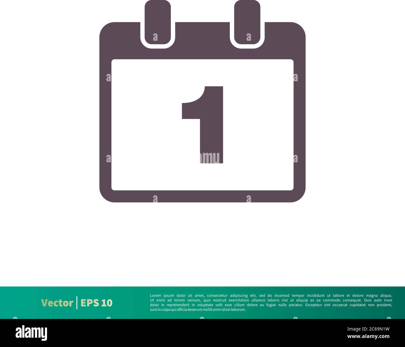 Calendar Icon Vector Logo Template Illustration Design. Editable Vector ...