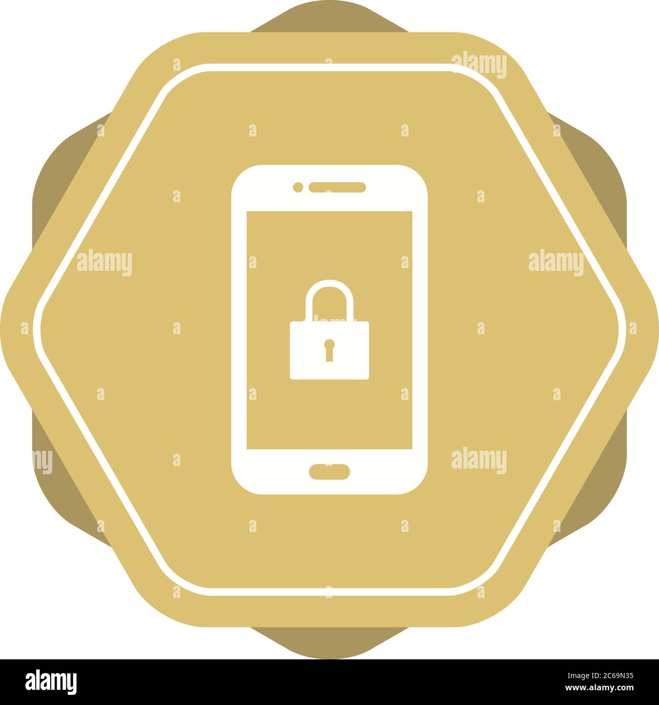 Unique Lock Screen Vector Glyph Icon Stock Vector Image & Art - Alamy