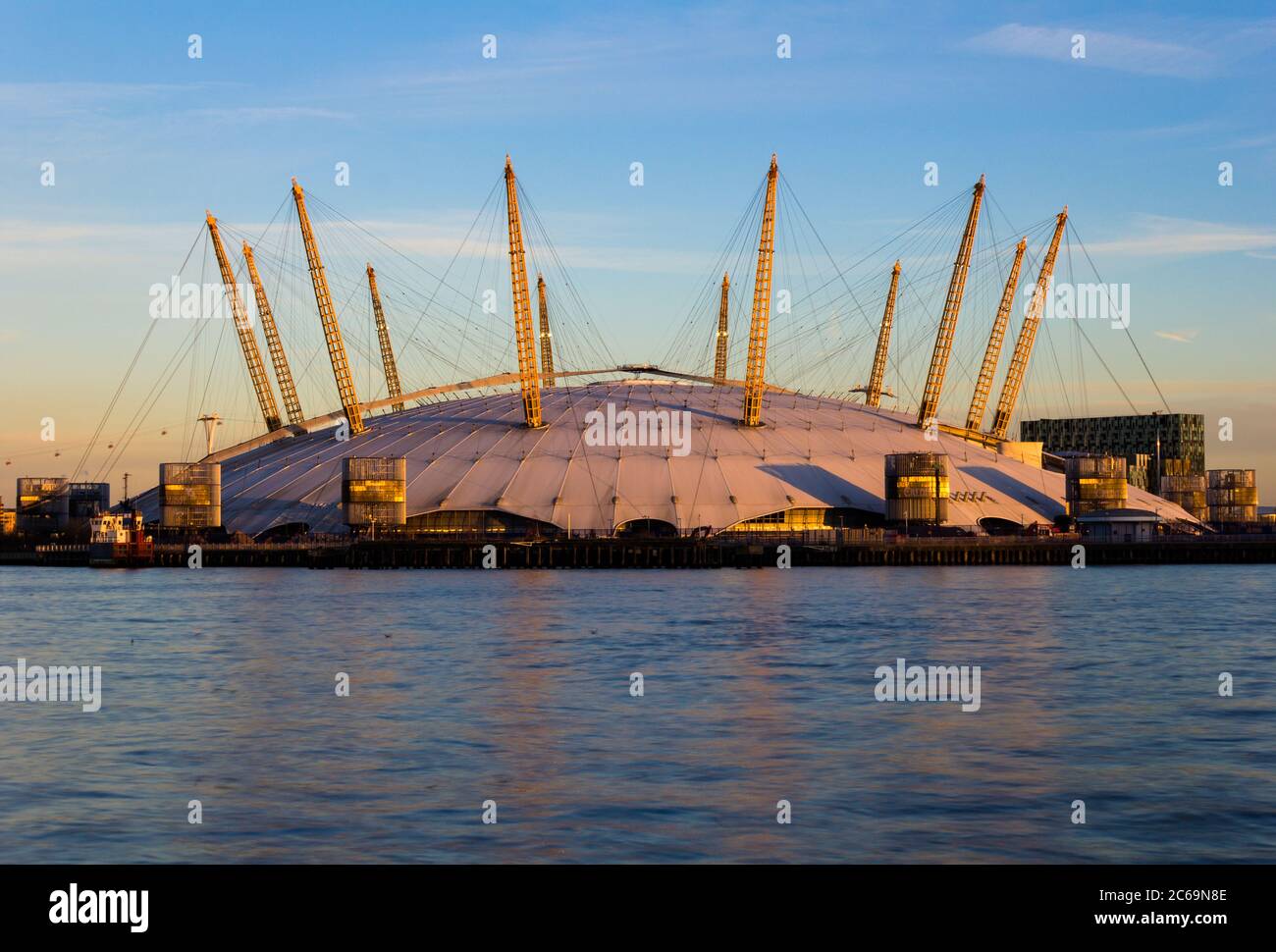 LONDON, UK - 19th JANUARY 2013: A closeup to the outside of the O2 ...