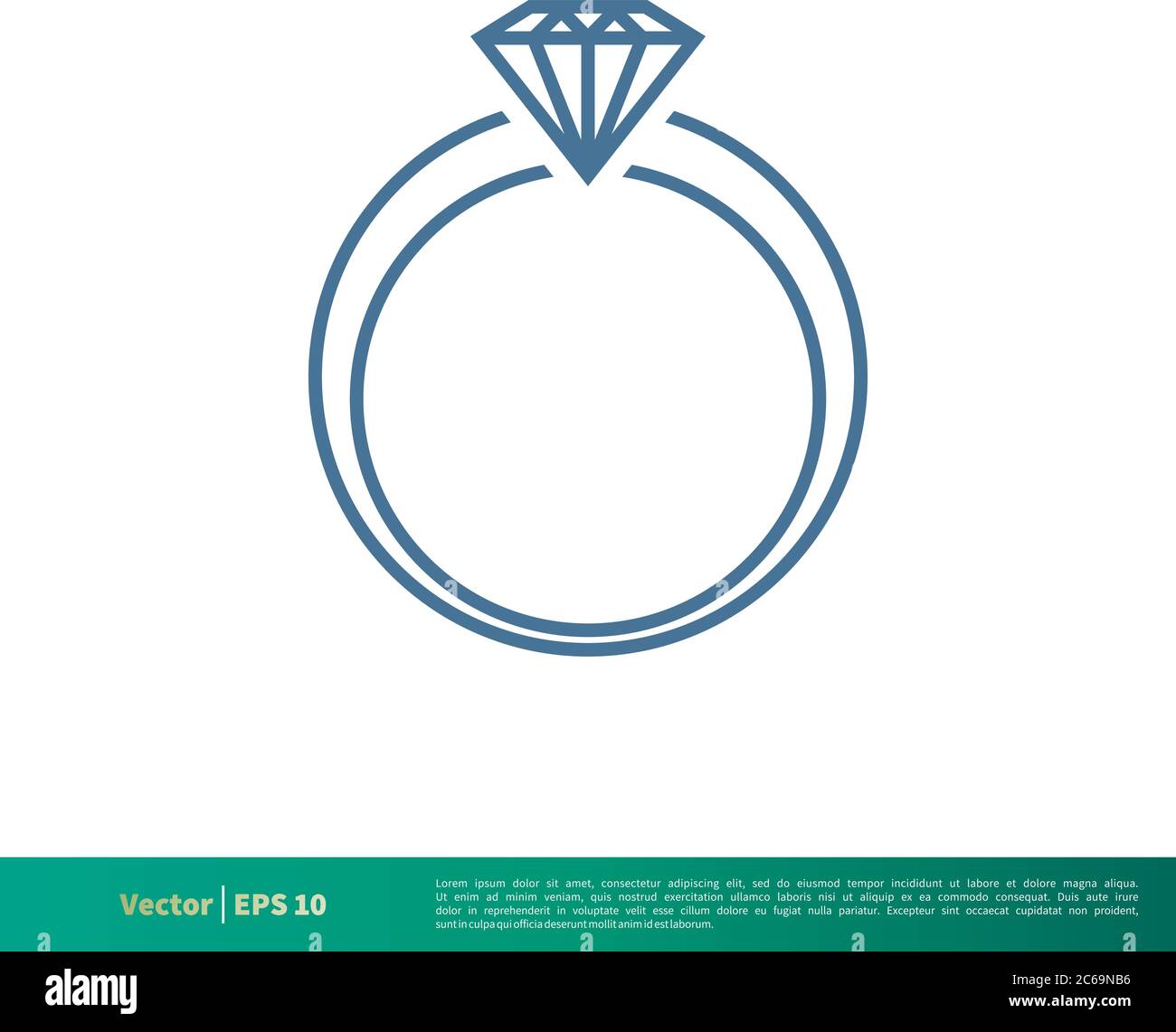 Diamond Ring Icon Vector Logo Template Illustration Design. Editable ...