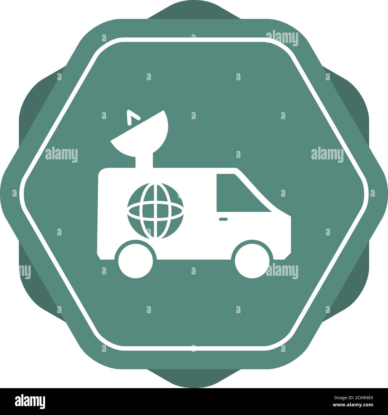Unique News Van Vector Glyph Icon Stock Vector Image & Art - Alamy