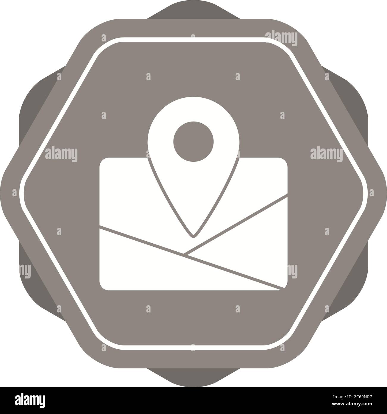 Unique Map Vector Glyph Icon Stock Vector Image & Art - Alamy
