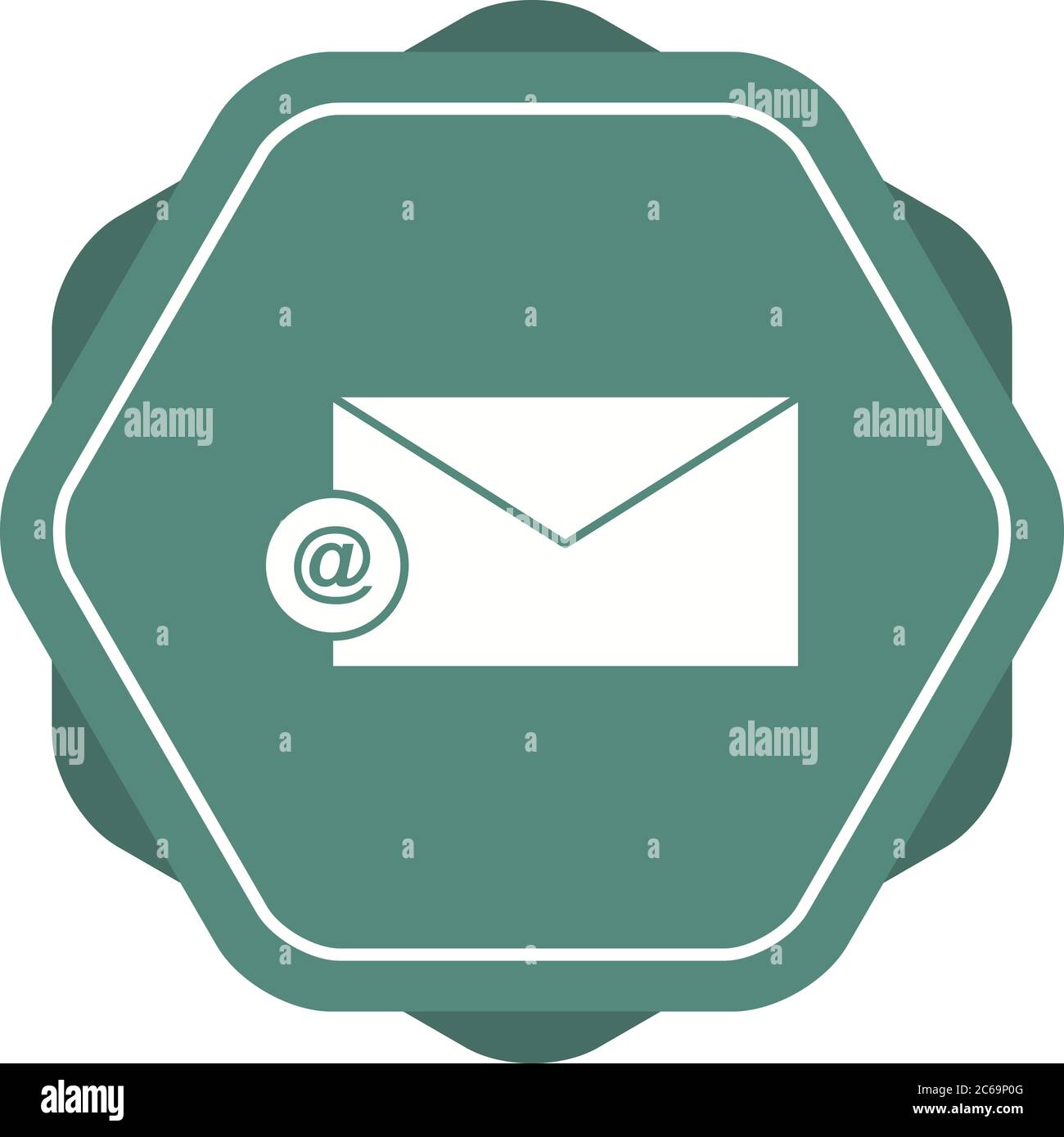Unique Email Vector Glyph Icon Stock Vector Image & Art - Alamy