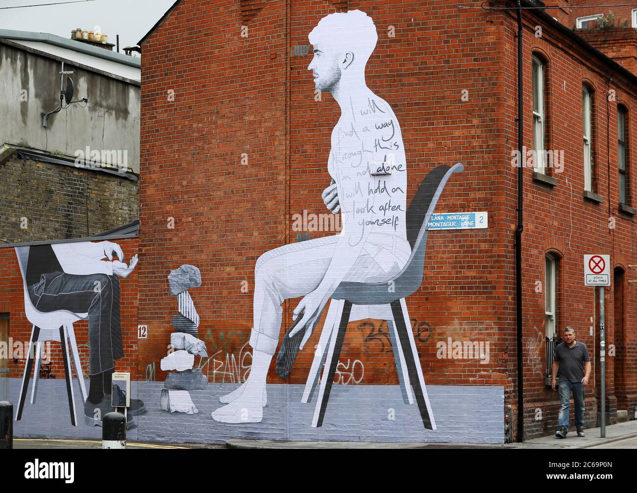 A new mural by Irish artist Joe Caslin in Dublin encouraging men to ...