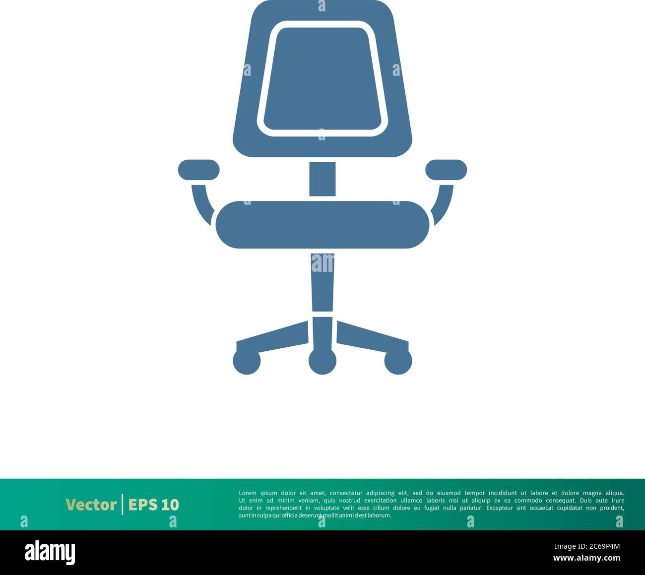 Work Chair Icon Vector Logo Template Illustration Design. Editable ...