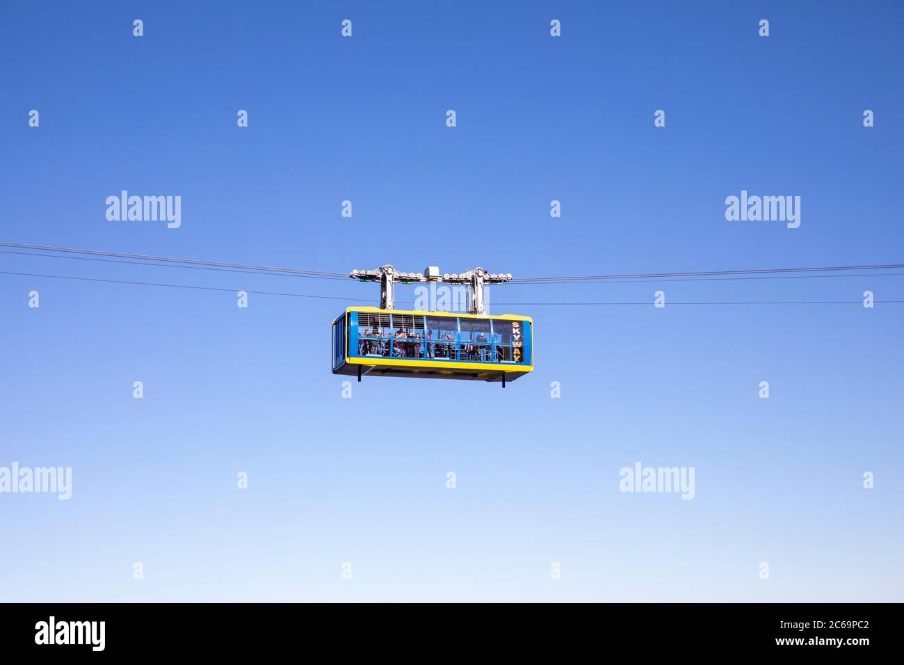 Scenic cable car against blue sky in Blue mountains,NSW,Australia Stock ...