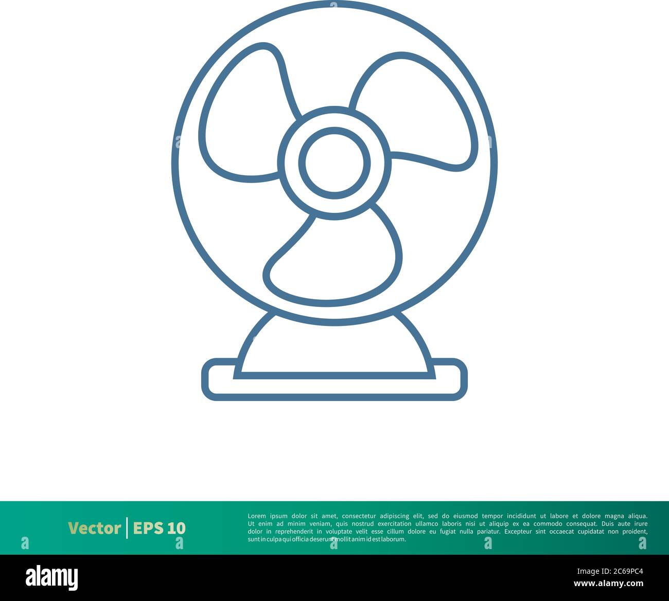 Fan Icon Vector Logo Template Illustration Design. Editable Vector EPS ...