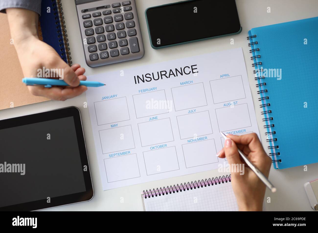 Financial planning and insurance forecasting Stock Photo - Alamy