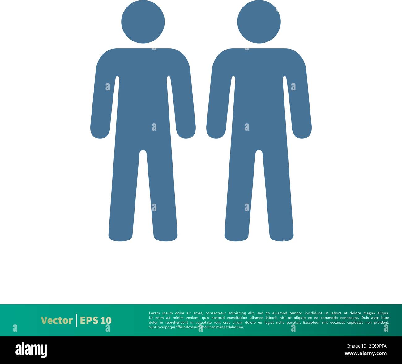 Human Shape, People, Crowd icon Vector Logo Template Illustration ...