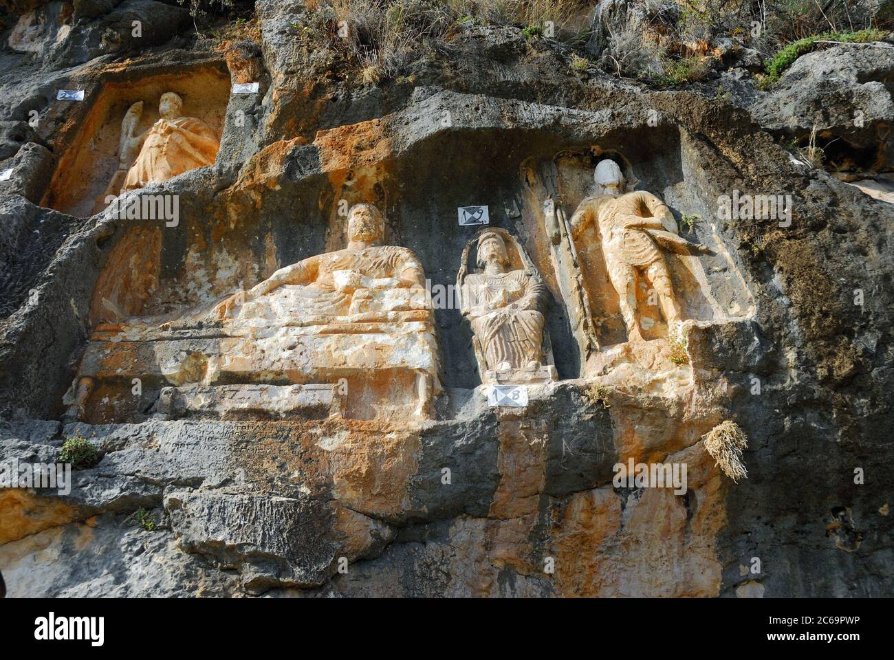 Adamkayalar - literally man-rocks is a location in Mersin Province ...