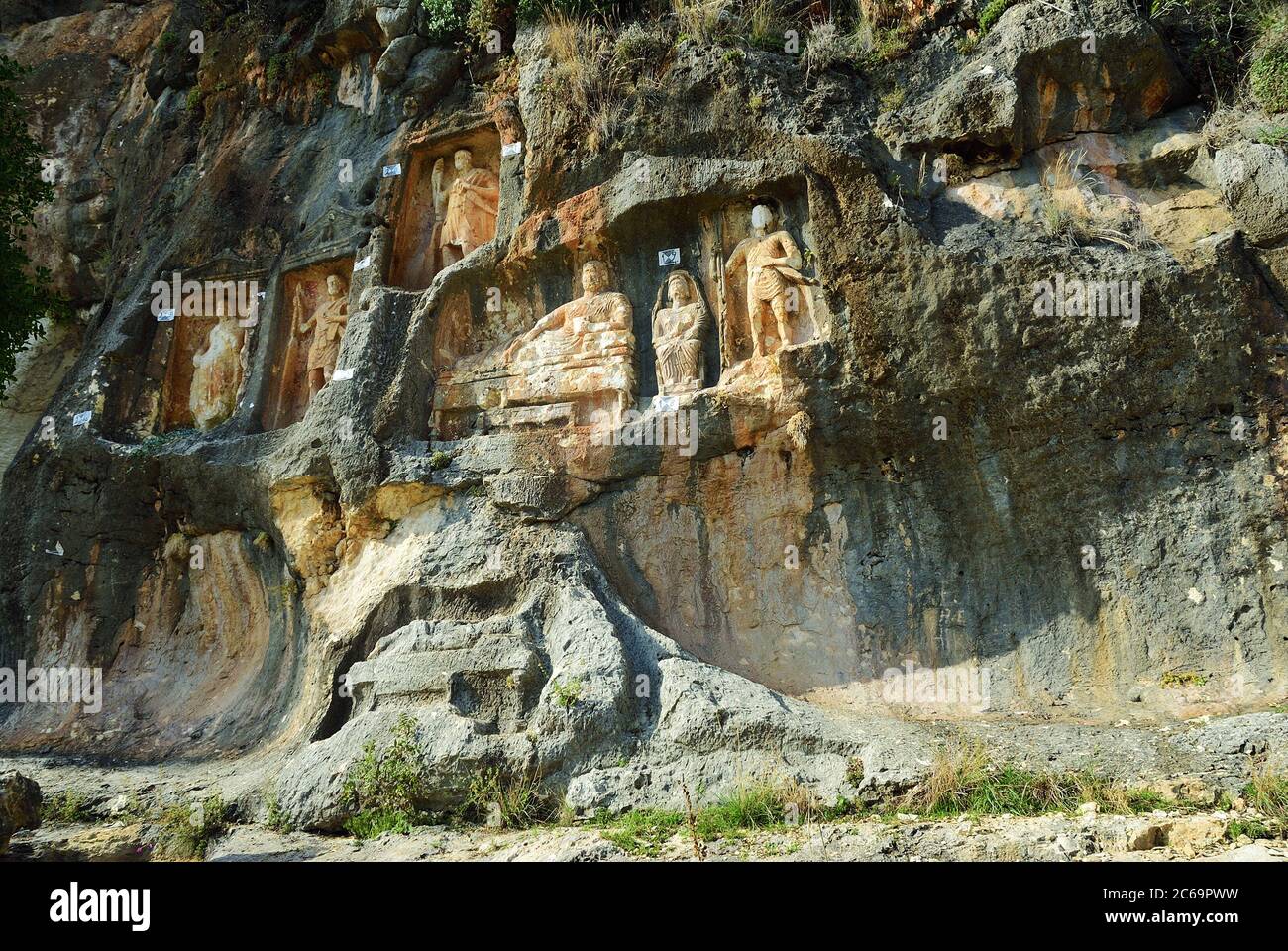 Adamkayalar - literally man-rocks is a location in Mersin Province ...