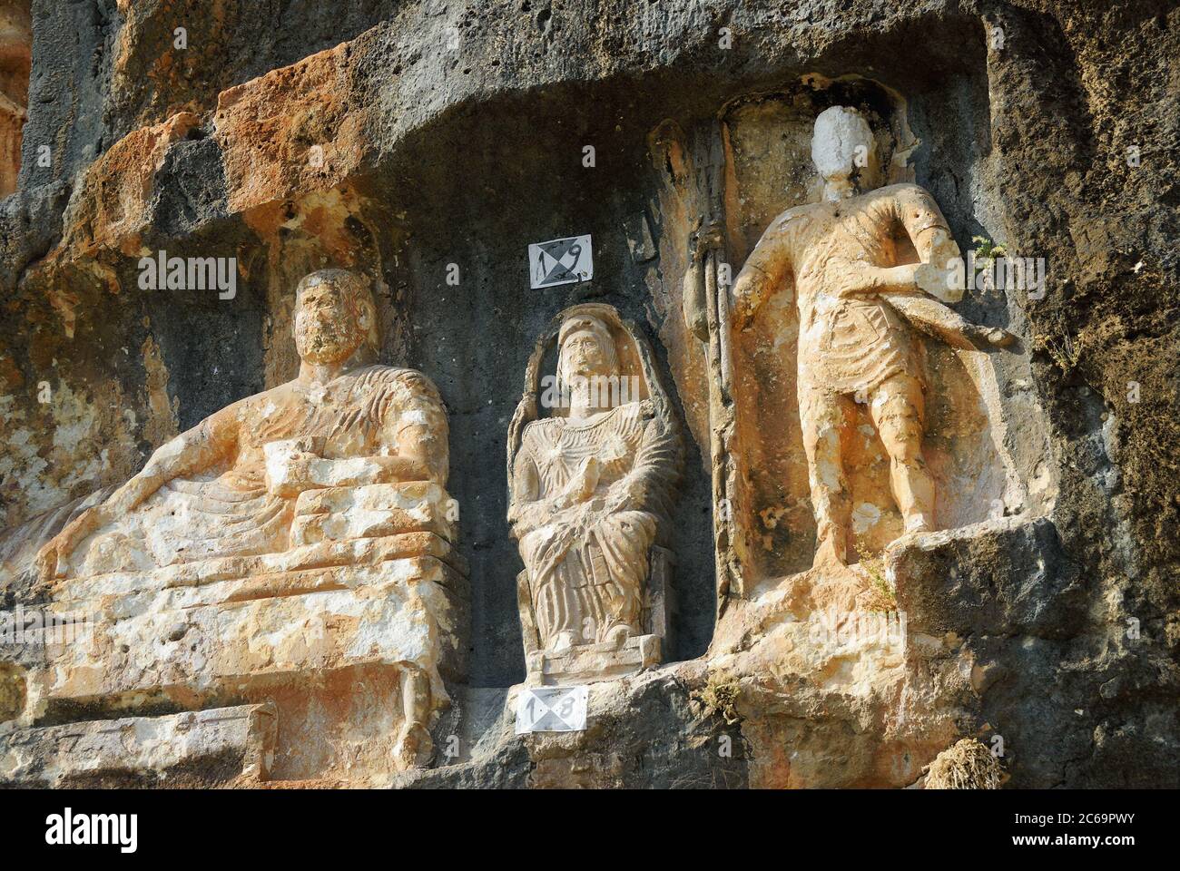 Adamkayalar - literally man-rocks is a location in Mersin Province ...