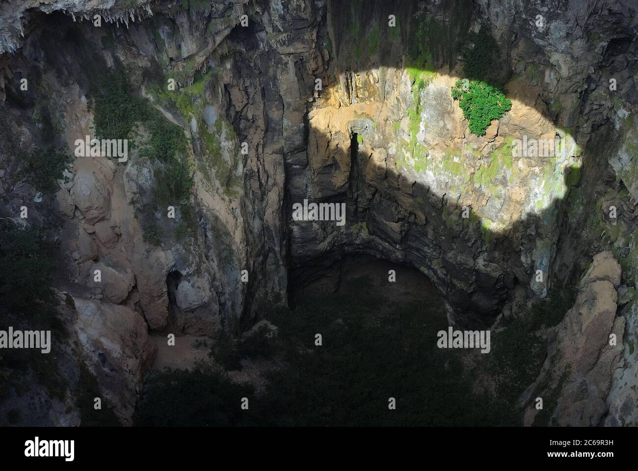 Natural phenomen and a tourists attraction - the giant hollow in a ...