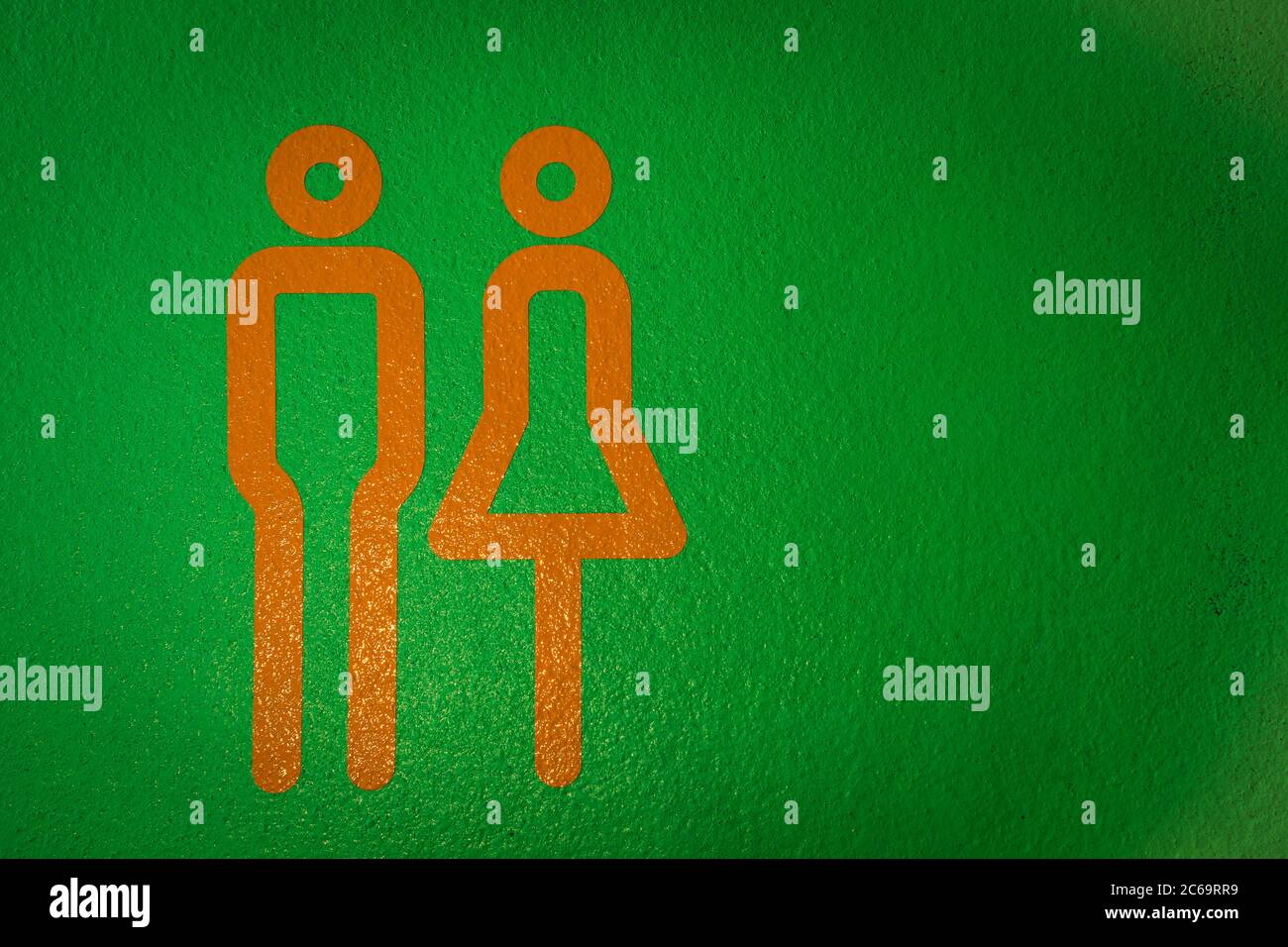 toilet sign on the ground of a public building Stock Photo - Alamy
