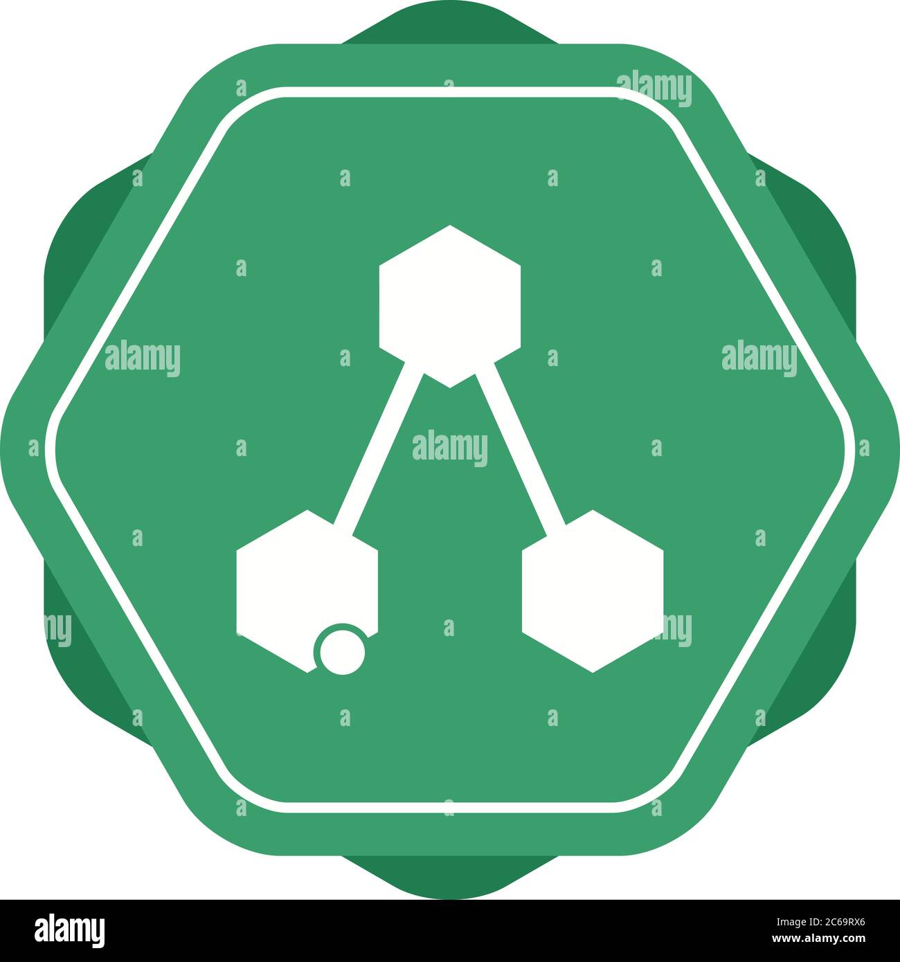 Unique Chemical Structure II Vector Glyph Icon Stock Vector Image & Art ...