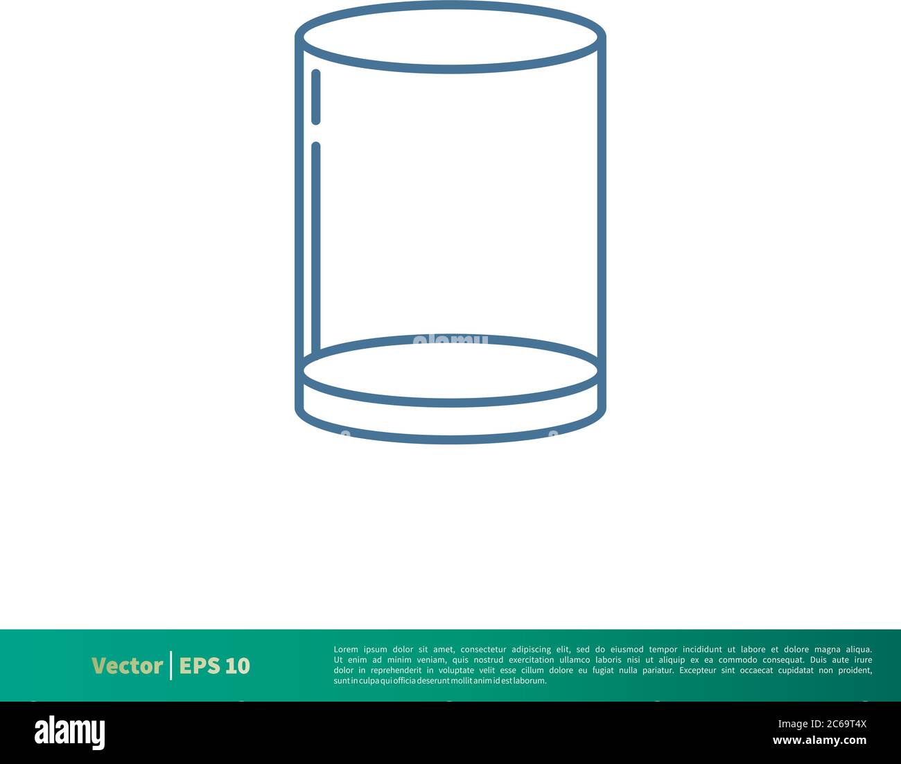 Glass Icon Vector Logo Template Illustration Design. Editable Vector ...