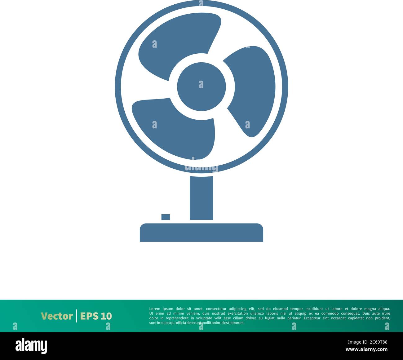 Fan Icon Vector Logo Template Illustration Design. Editable Vector EPS ...