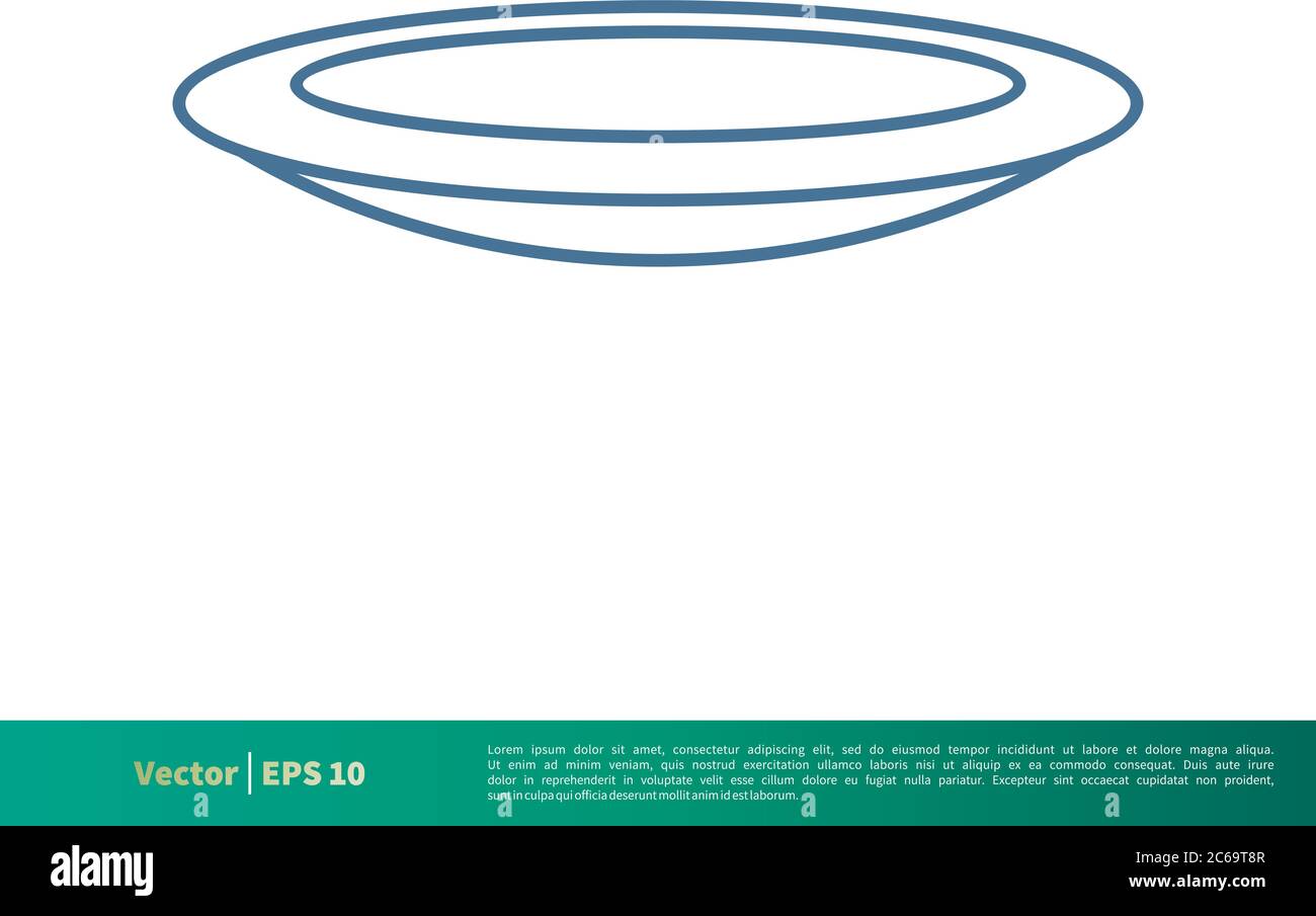 Plate Icon Vector Logo Template Illustration Design. Editable Vector ...