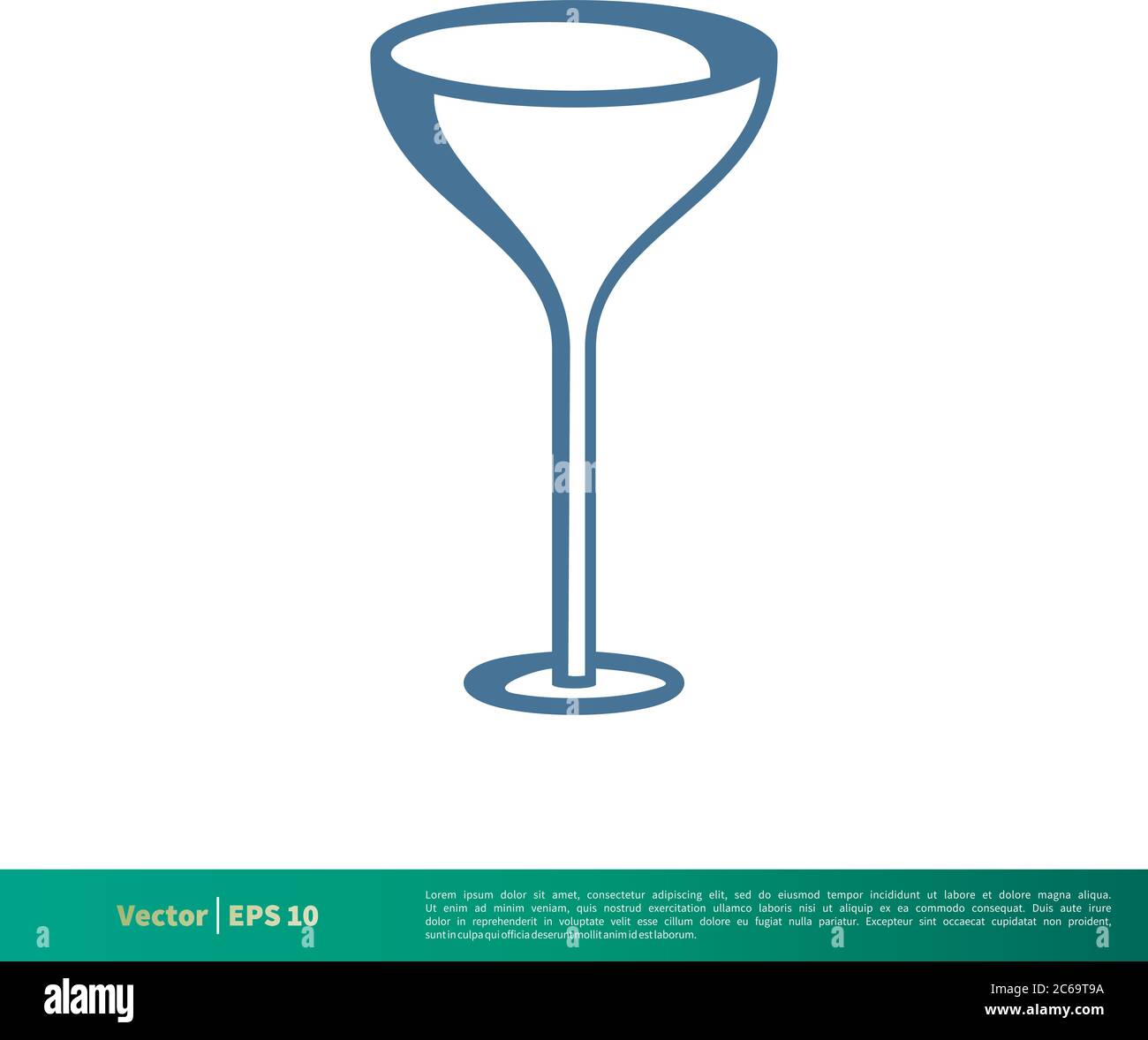 Glass Icon Vector Logo Template Illustration Design. Editable Vector ...