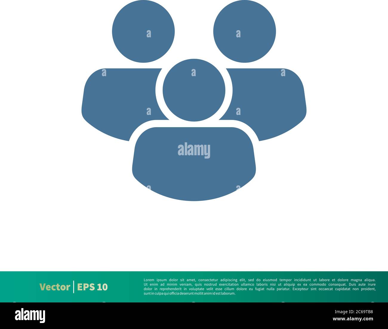 Human Shape, People, Crowd icon Vector Logo Template Illustration ...