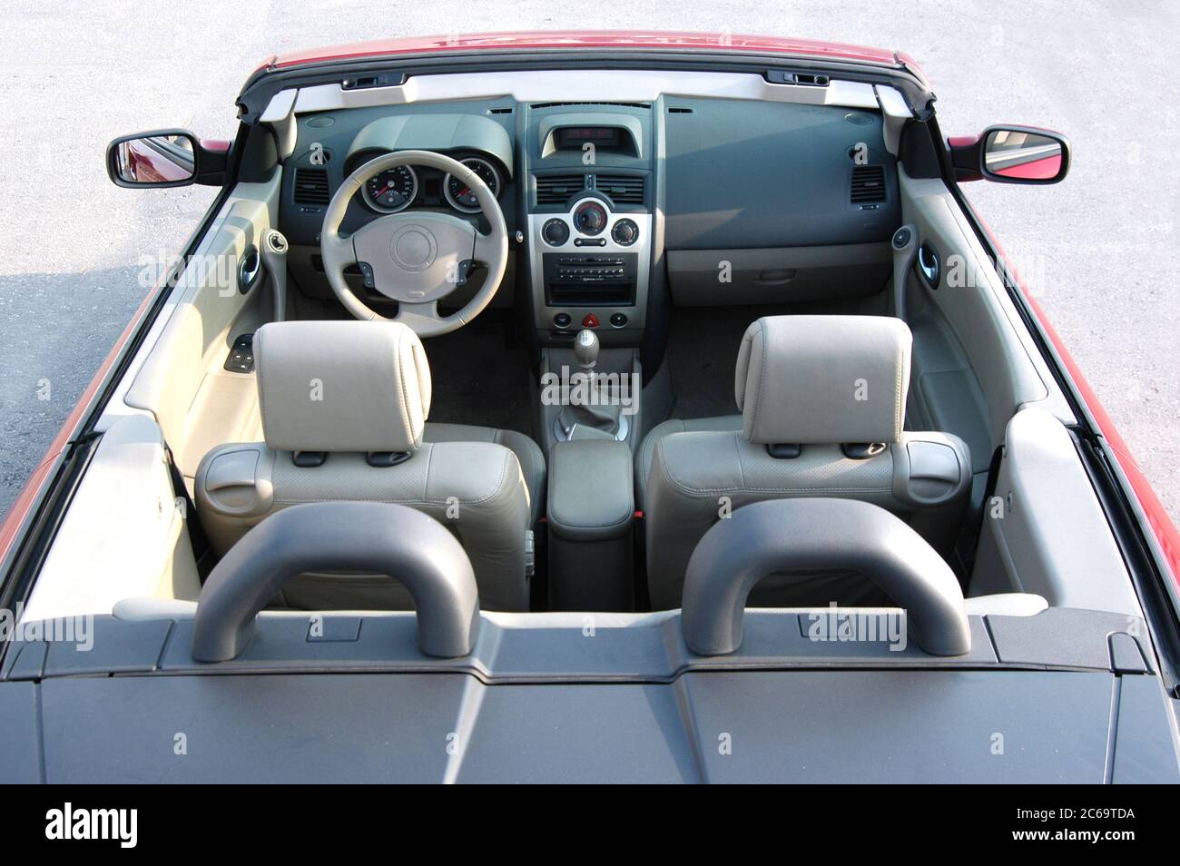 Red convertible convertible top down hi-res stock photography and ...