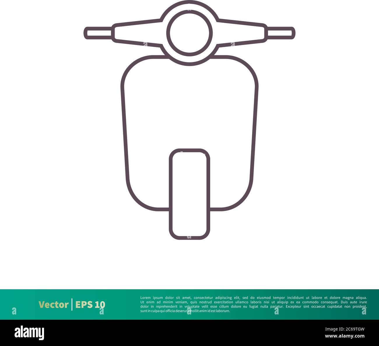 Scooter Icon Vector Logo Template Illustration Design. Editable Vector ...