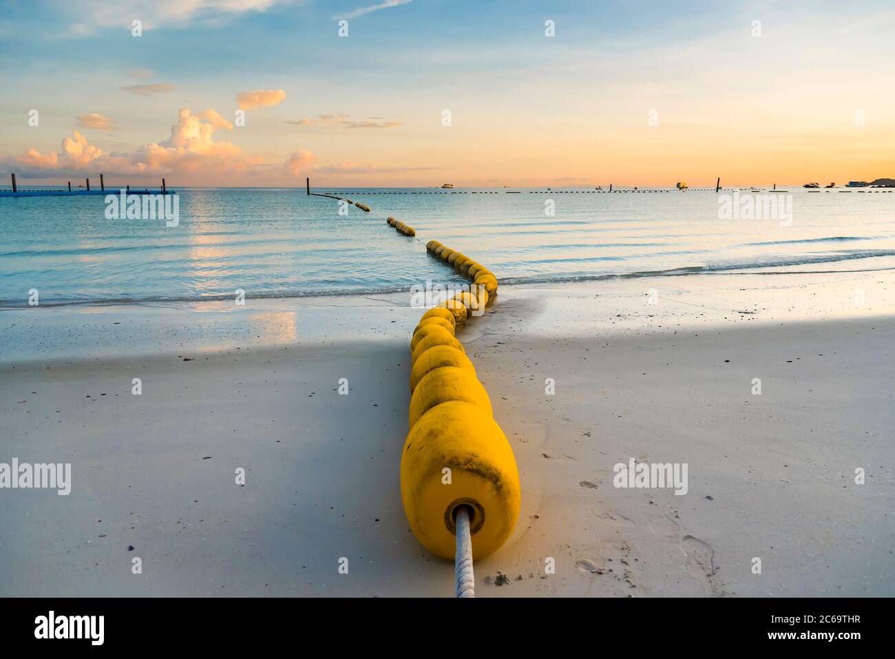 buoyancy on the beach, sign warning dangerous Stock Photo - Alamy